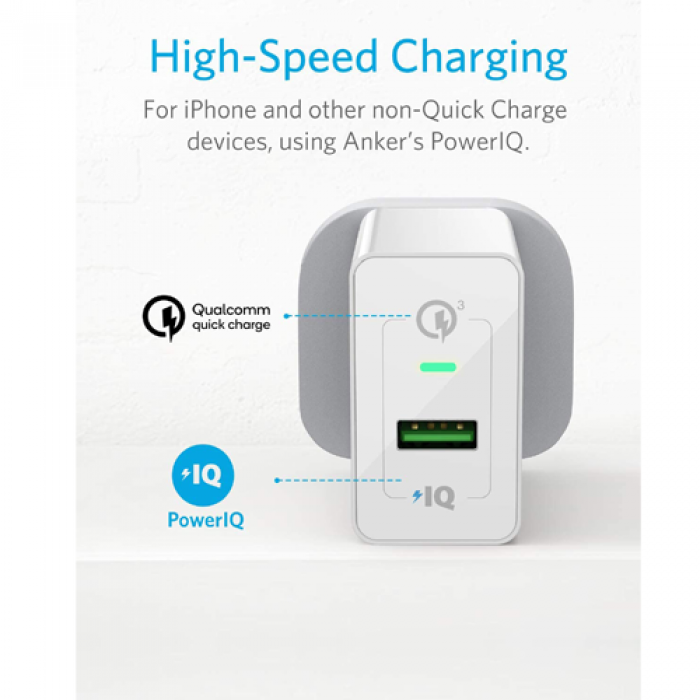 Anker PowerPort+ 1 with Quick Charge 3.0 Wall Charger Black - Anker ...