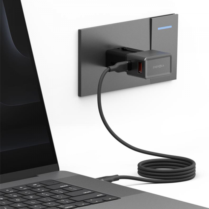 Energea Travelworld Adapter 25W 1C+1A Adapter (Gunmetal) - Energea ...