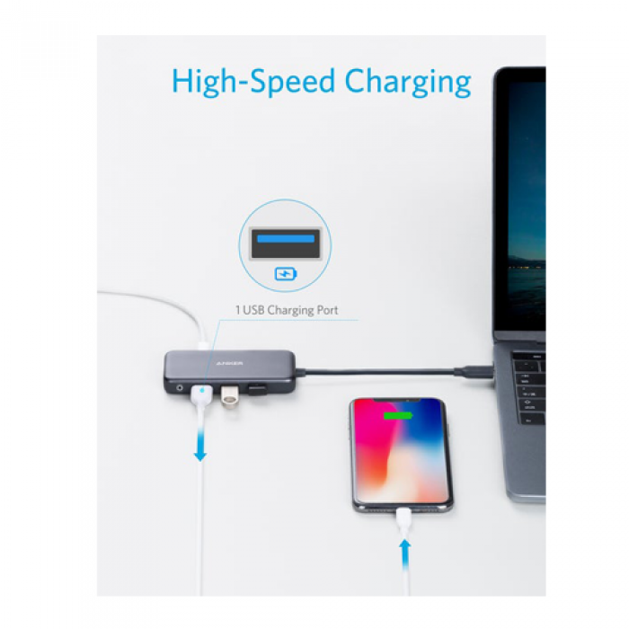 Anker Power Hub Classic Premium 4-in-1 USB-C Hub - Anker Power Hub ...