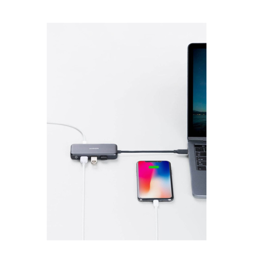 Anker Premium 4-in-1 USB C Hub Adapter Grey - Anker Premium 4-in-1 USB ...