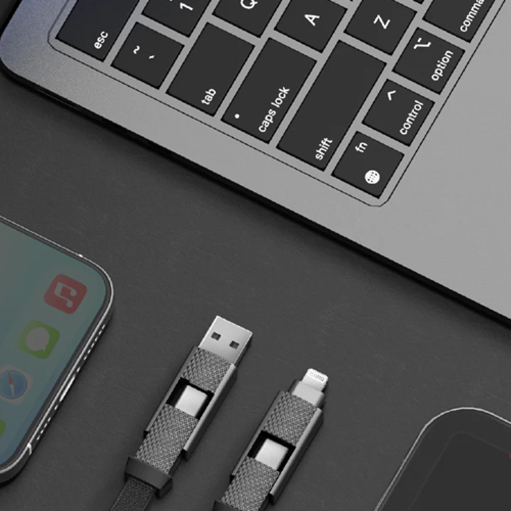 60W fast charging and data sync cable - GoCharge AluCable 100CM| Rudy ...