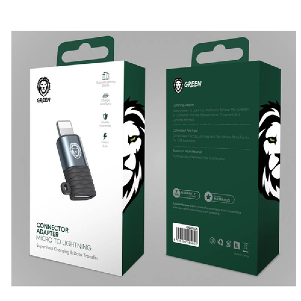Green Lion Micro to Lightning Connector Adapter - Green Lion Micro to ...