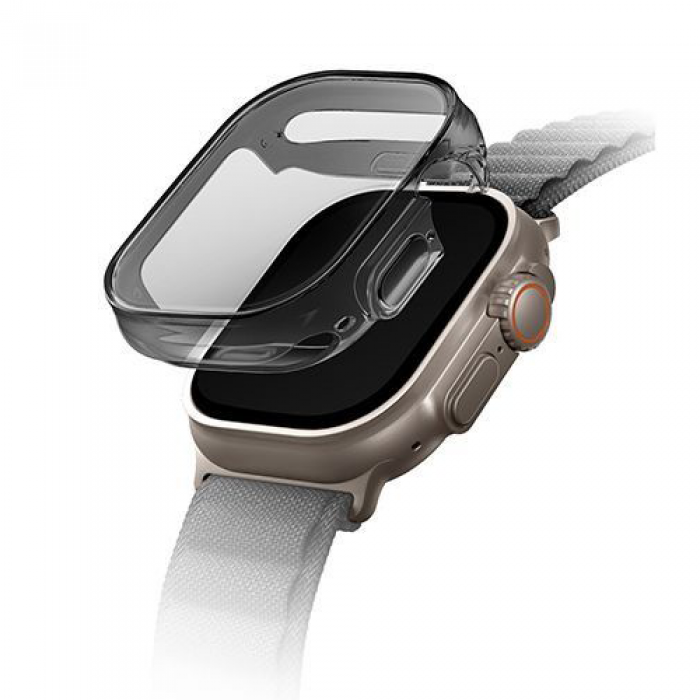 Uniq Apple Watch Ultra Full Coverage Thin Light Clear Bumper Frame 49mm ...