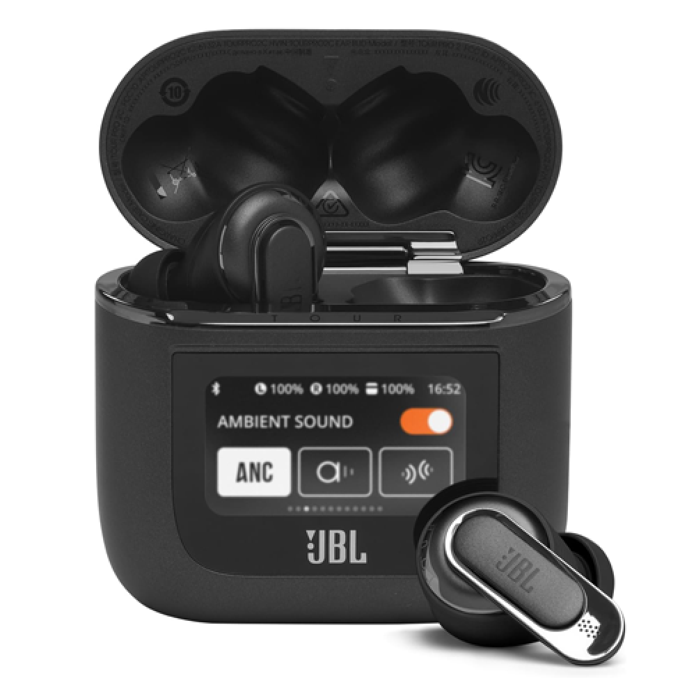 JBL Tour Pro 2 True Wireless In-Ear Noise Cancelling Earbuds, Black ...