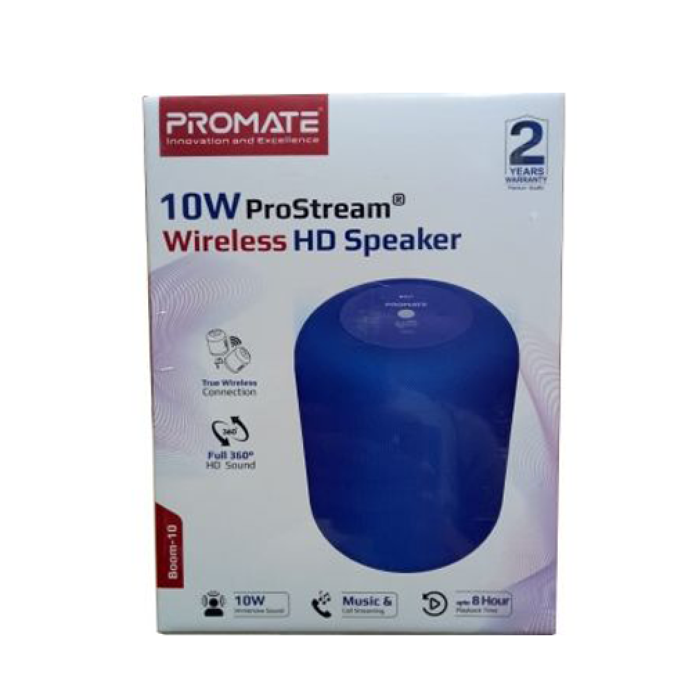 Promate Boom-10 10W ProStream Wireless HD Speaker - Promate 10W ...